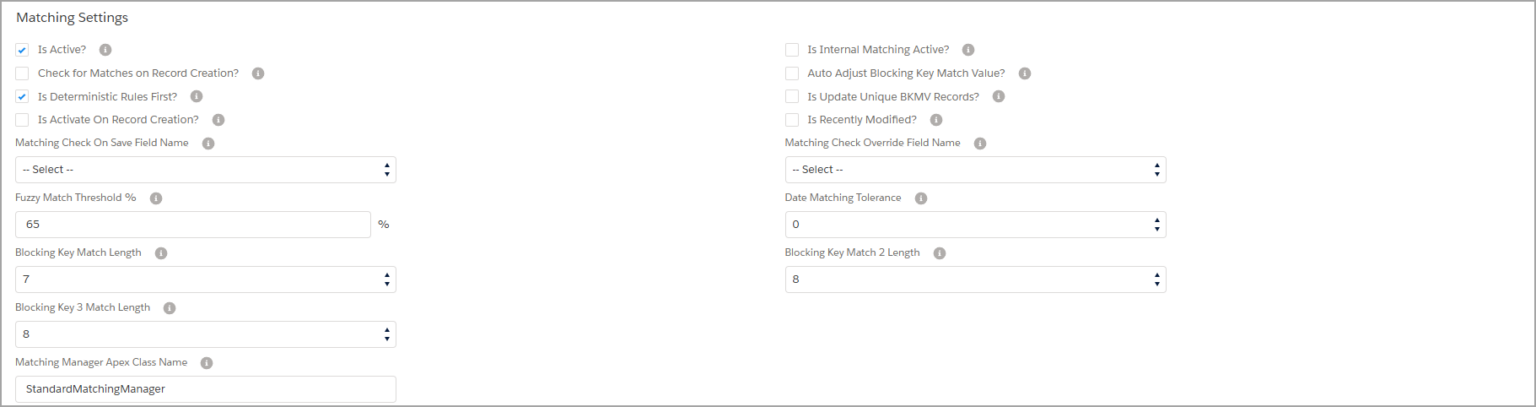 Quick Start Guide - Matching Settings - clearMDM